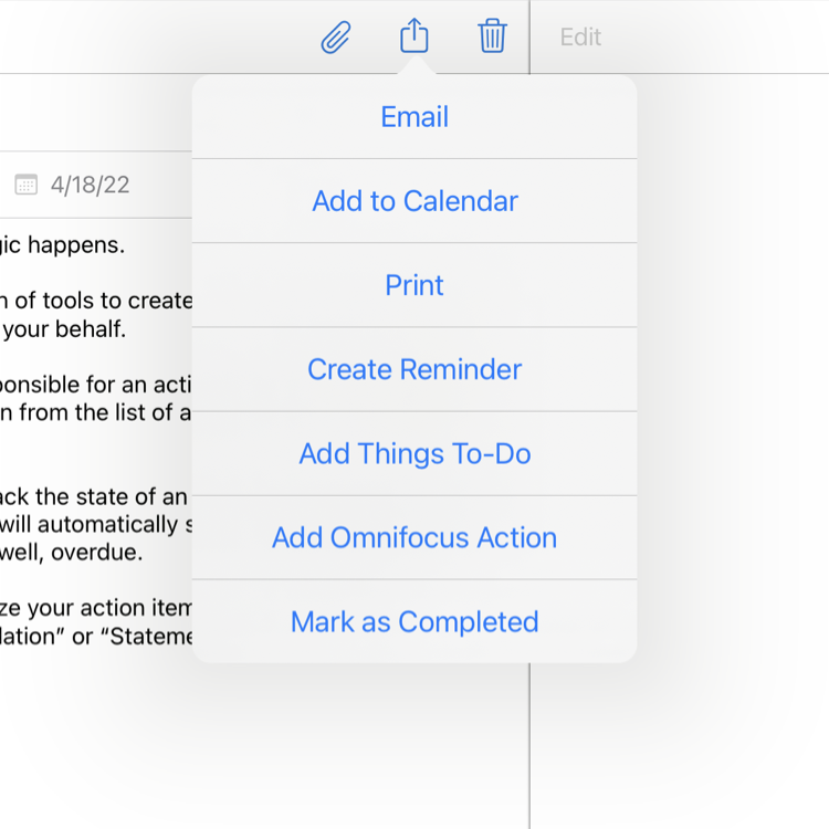 MinuteTaker - Structured Meeting Minutes and Notes for iPhone and iPad